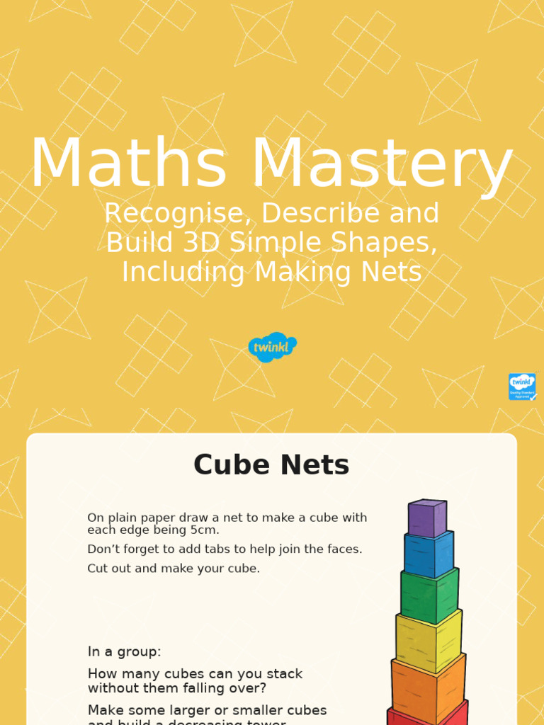 T2 M 1922 Year 6 Geometry Shape 3D Shapes Maths Mastery Activities ...