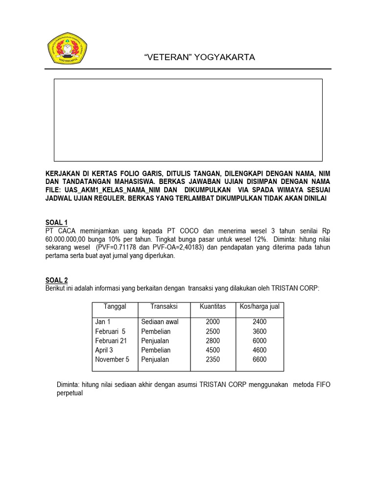 Indra Kusumawardhani - Uas Akm 1 - 14 Desember 2021 - Verified | PDF