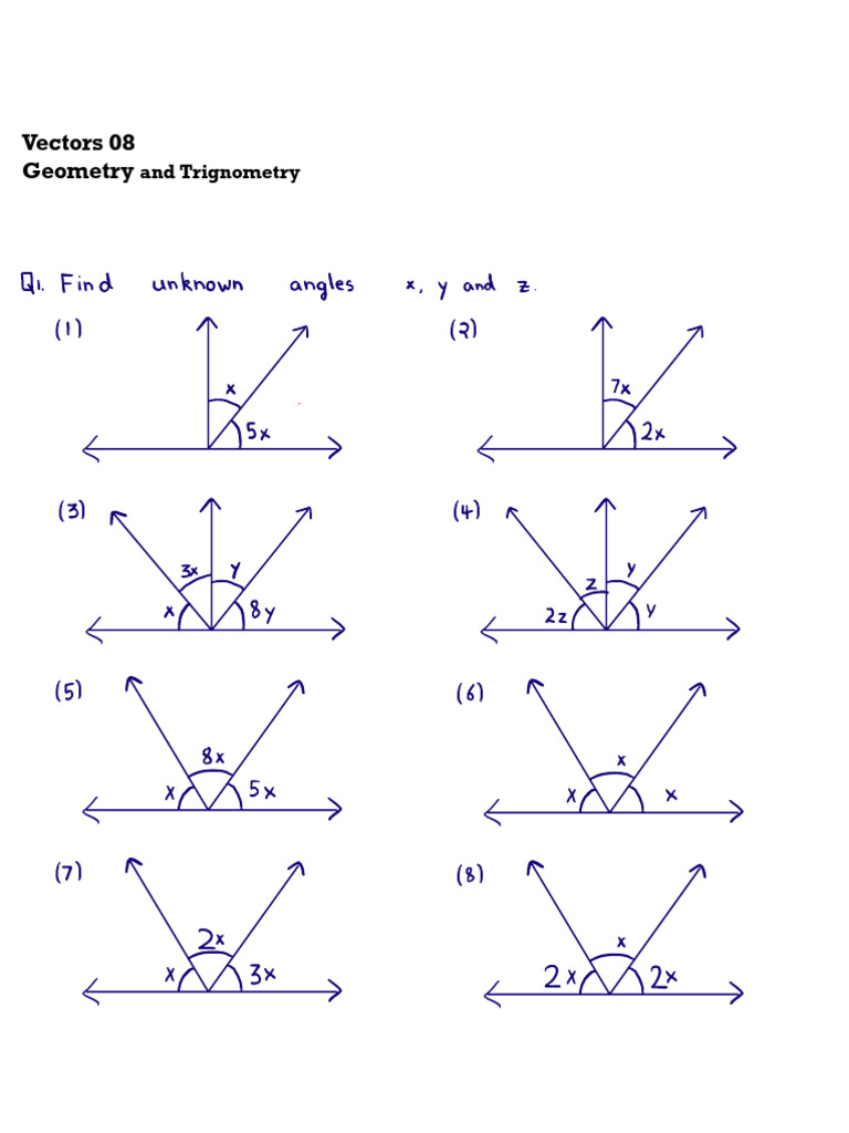 Vectors 08 Geometry and Trigonometry | PDF