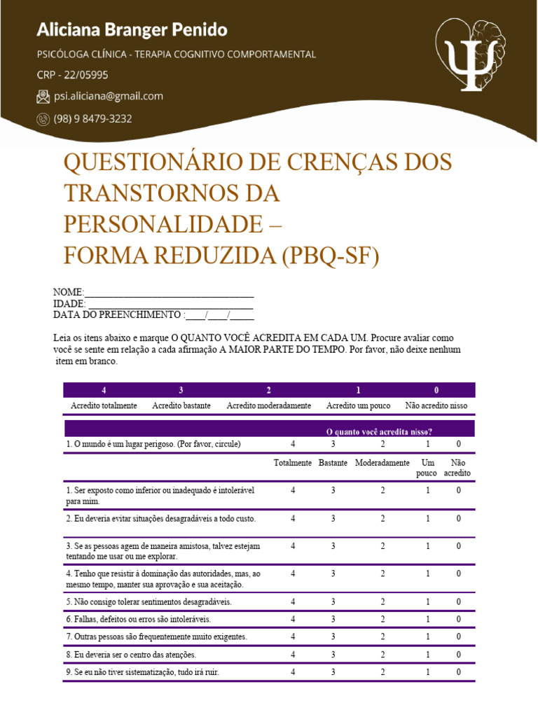 Teorema Da Personalidade 2.0bp 2 | PDF