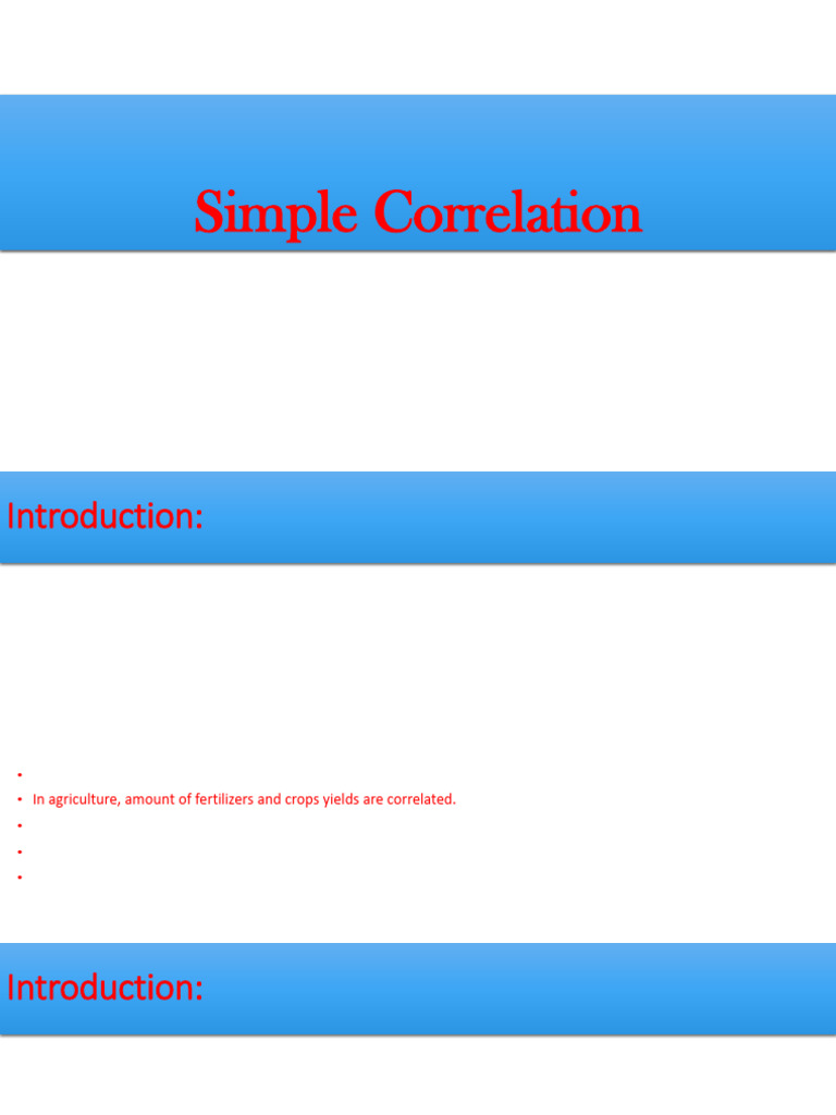 Simple correlation | PDF