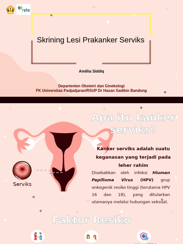 Skrining Lesi Prakanker Serviks - Dr. As | PDF