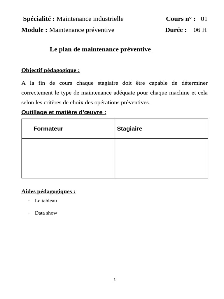 Cours 1 | PDF