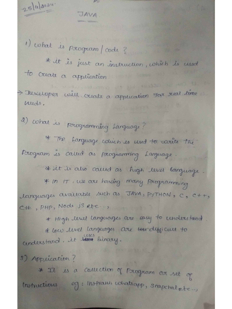 Java Part1 Half Document | PDF