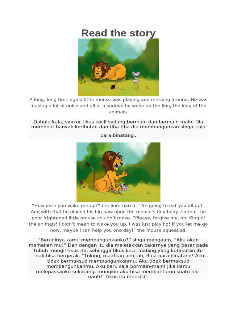 The Lion and The Mouse | PDF