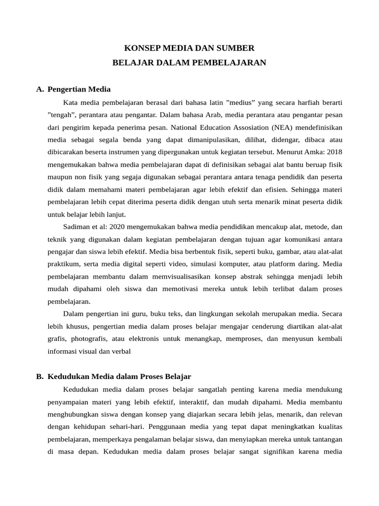 KONSEP MEDIA DAN SUMBER blogspot putri | PDF
