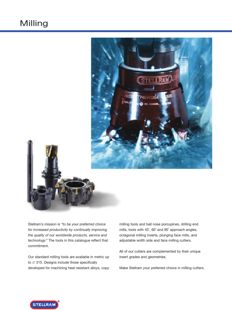 Stellram Milling | PDF | Steel | Alloy