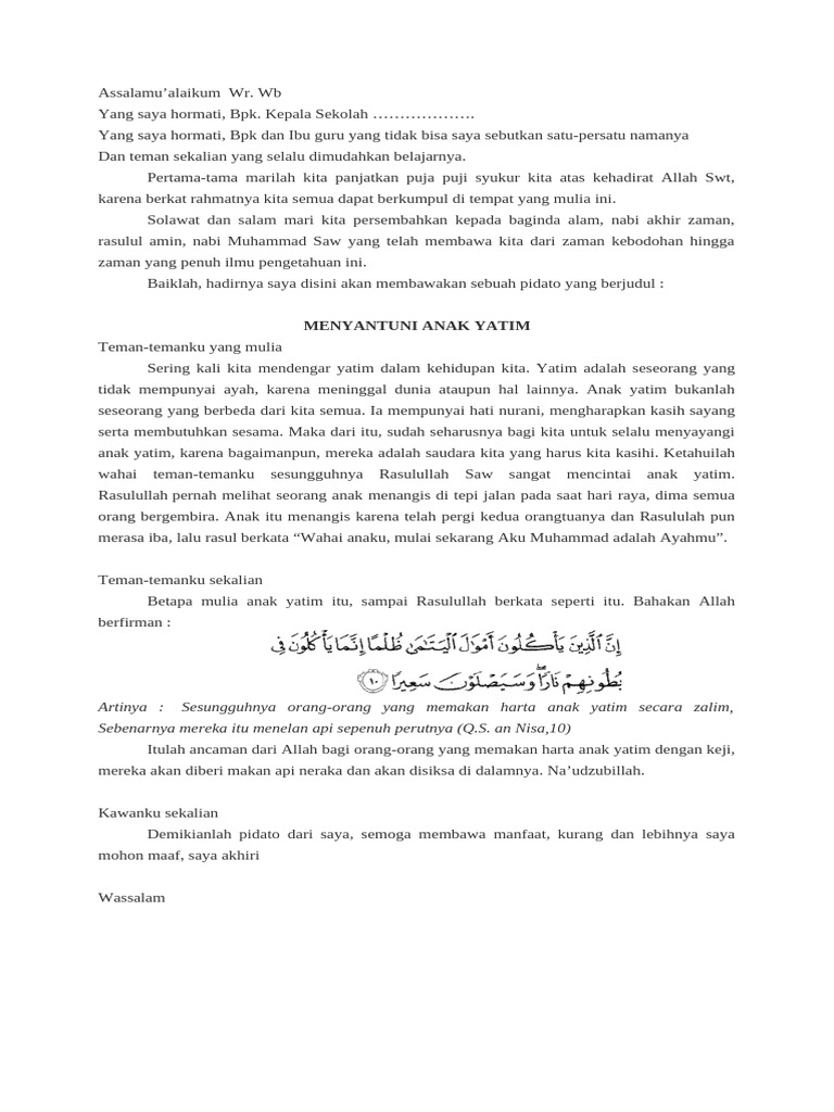 Dacil Anak Yatim | PDF