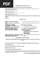 LACEY ACT Form 2022 | PDF | Percentage