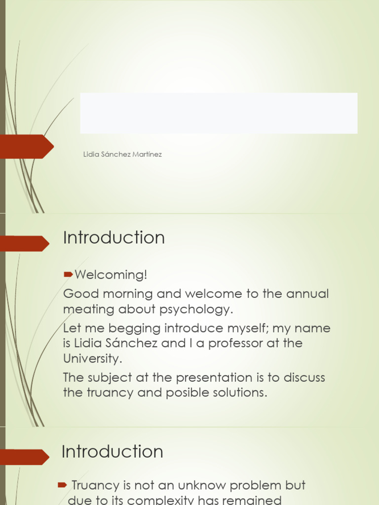 School Absenteeism As A Challenge For Educational Quality - Compressed | PDF