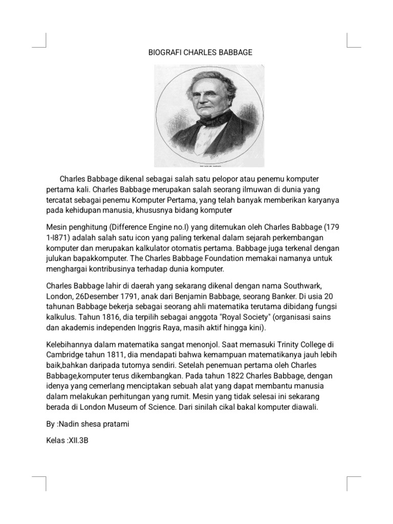 DOCCharless Babage | PDF