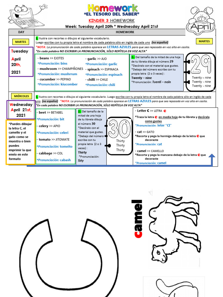 K3 Homework 20 y 21 de Abril | PDF