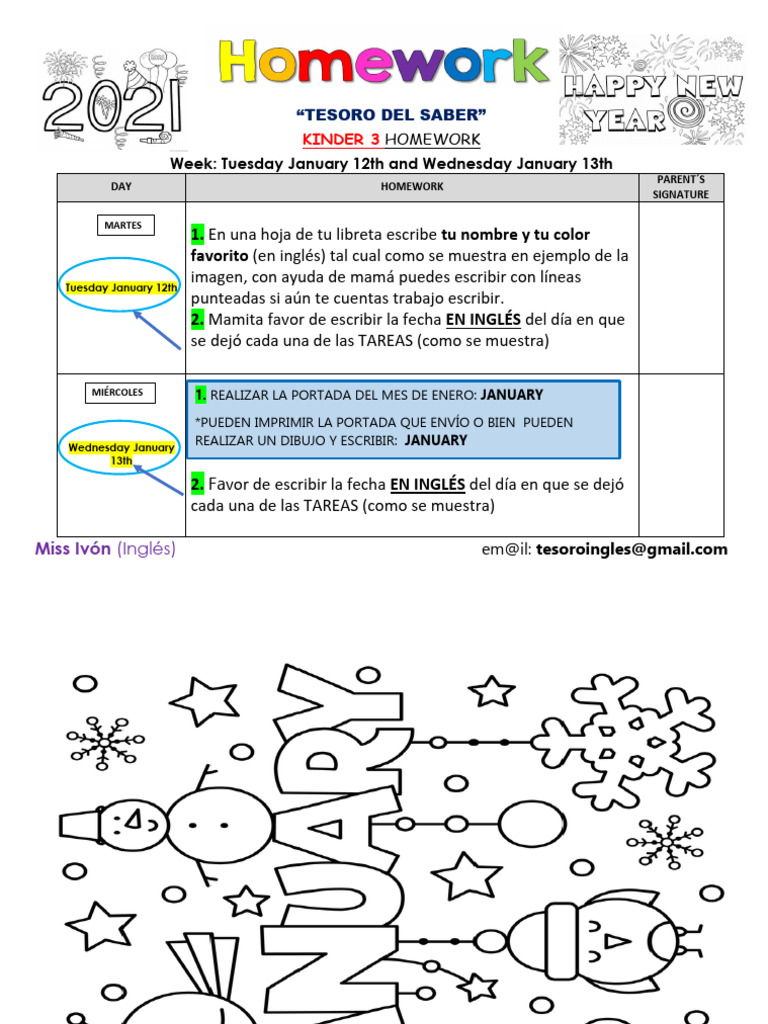 K3 Homework 12 - Ene y 13 Ene | PDF