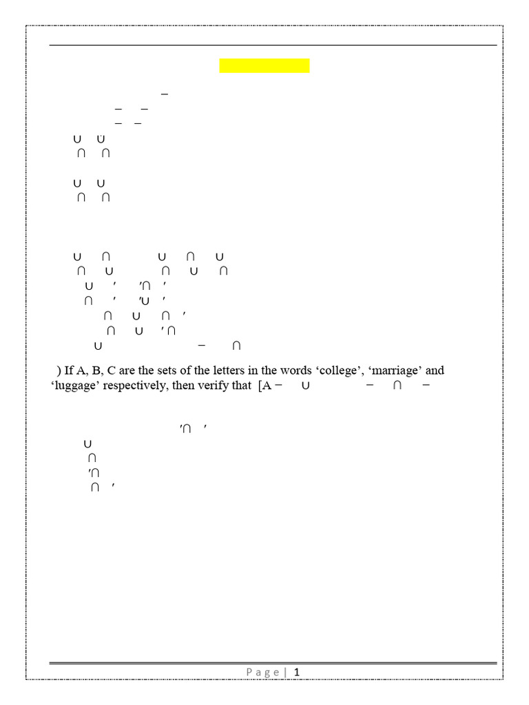 Unit 1 Sets Relations and Functions Tutorials UJh7wScu8J | PDF | Function (Mathematics ...