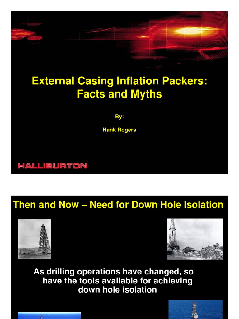 External Casing Inflation Packers: Facts and Myths: By: Hank Rogers | PDF | Casing (Borehole ...