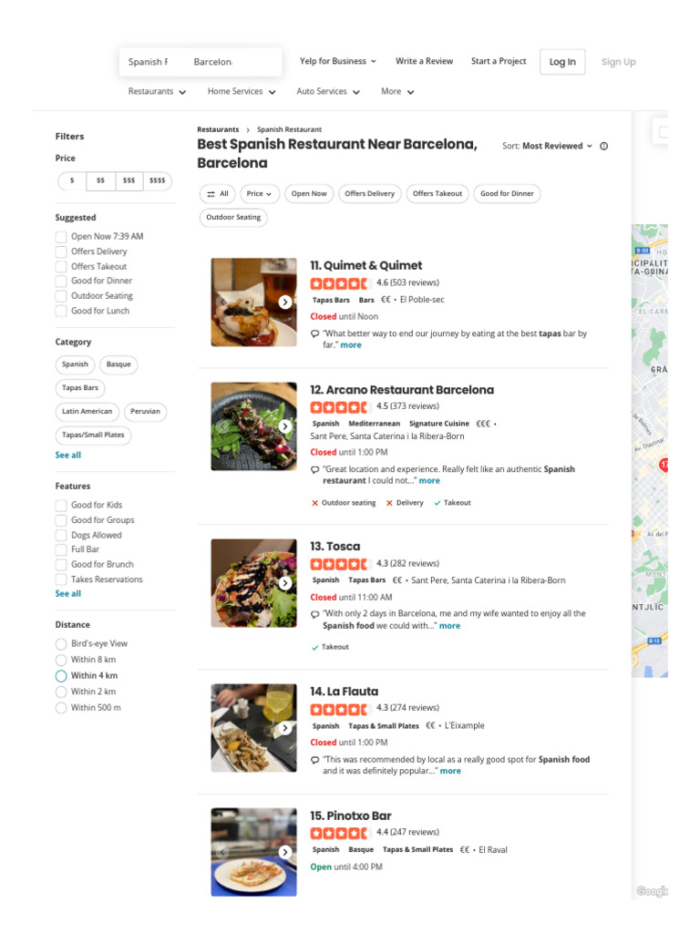 Spanish Restaurant Barcelona, Spain | PDF