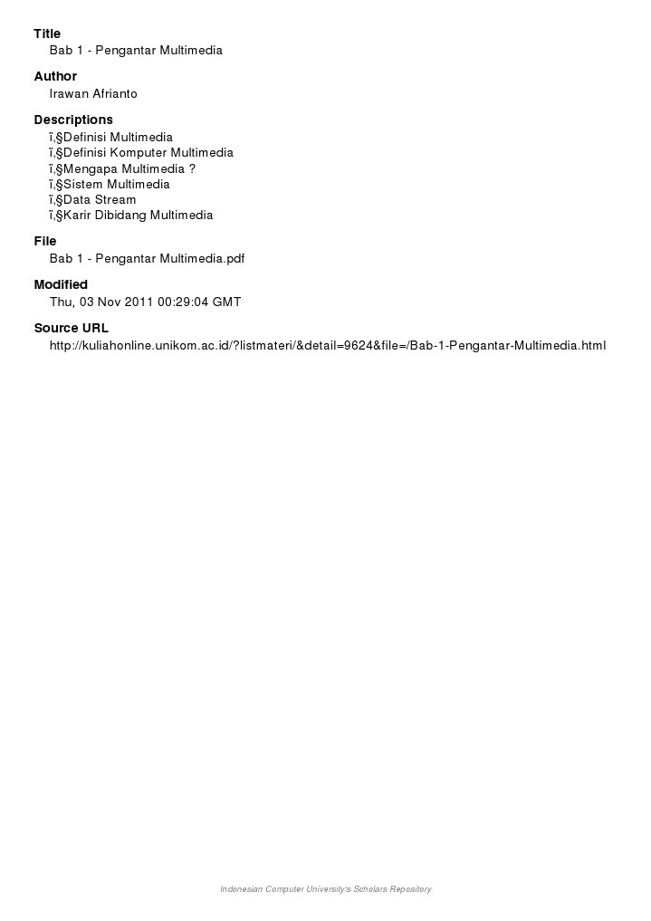 Title: Indonesian Computer University's Scholars Repository | PDF