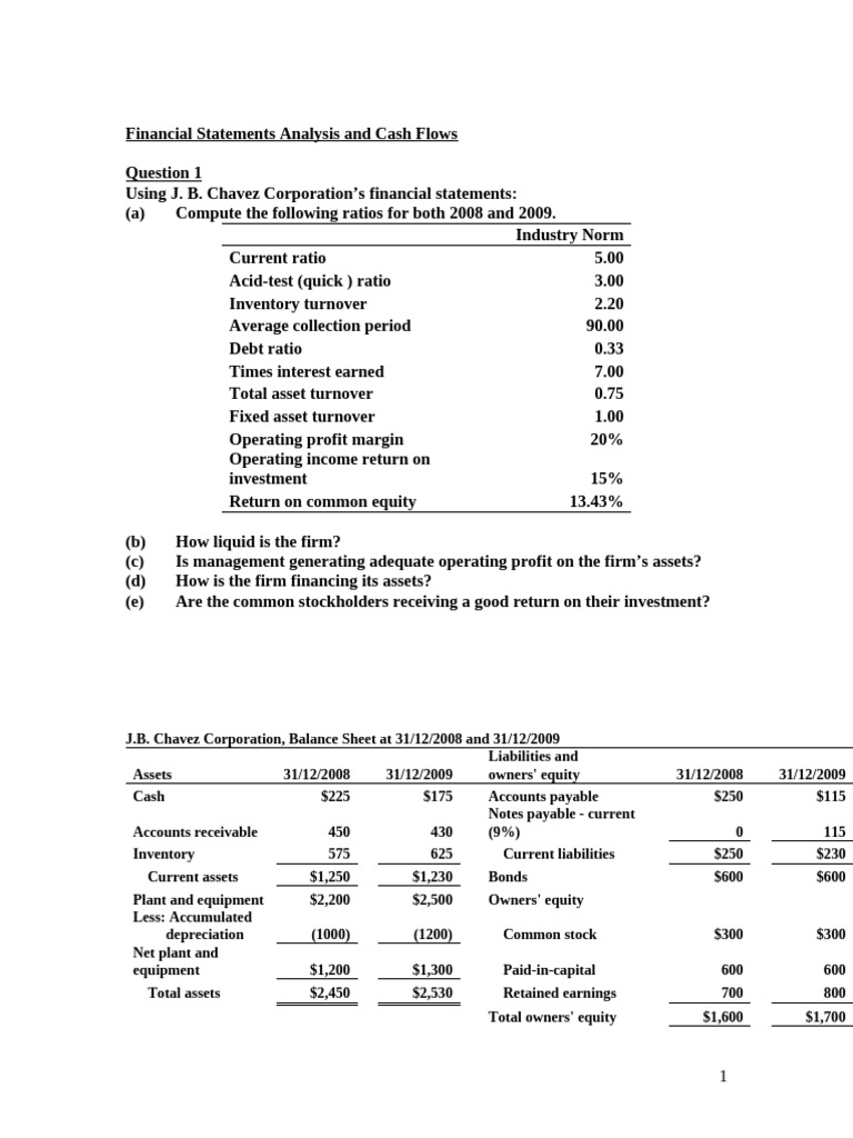 Tutorial Financial Statement Analysis | PDF