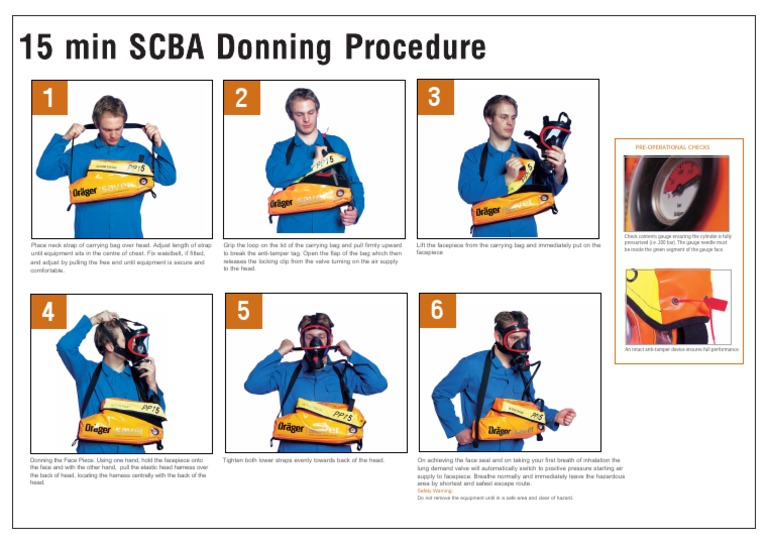 15min SCBA Donning Procedure | PDF