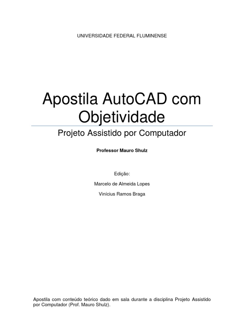 Apostila AutoCAD: Comandos e Técnicas | PDF | Auto Cad | Círculo