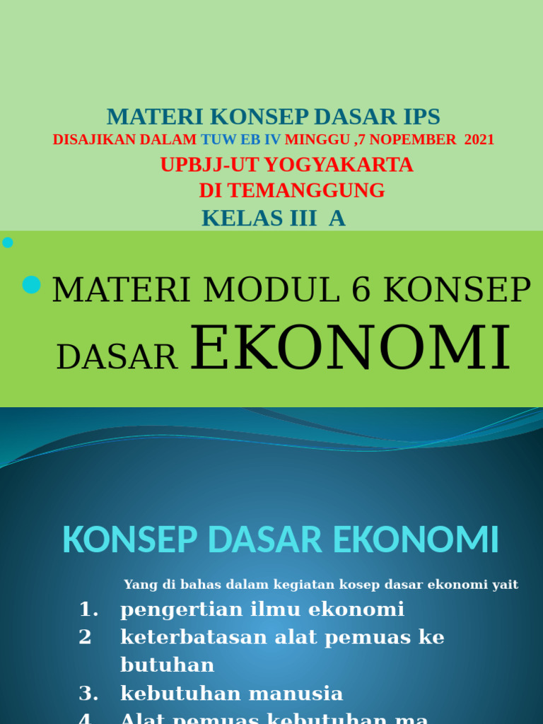Modul 6 Konsep Dasar Ips | PDF
