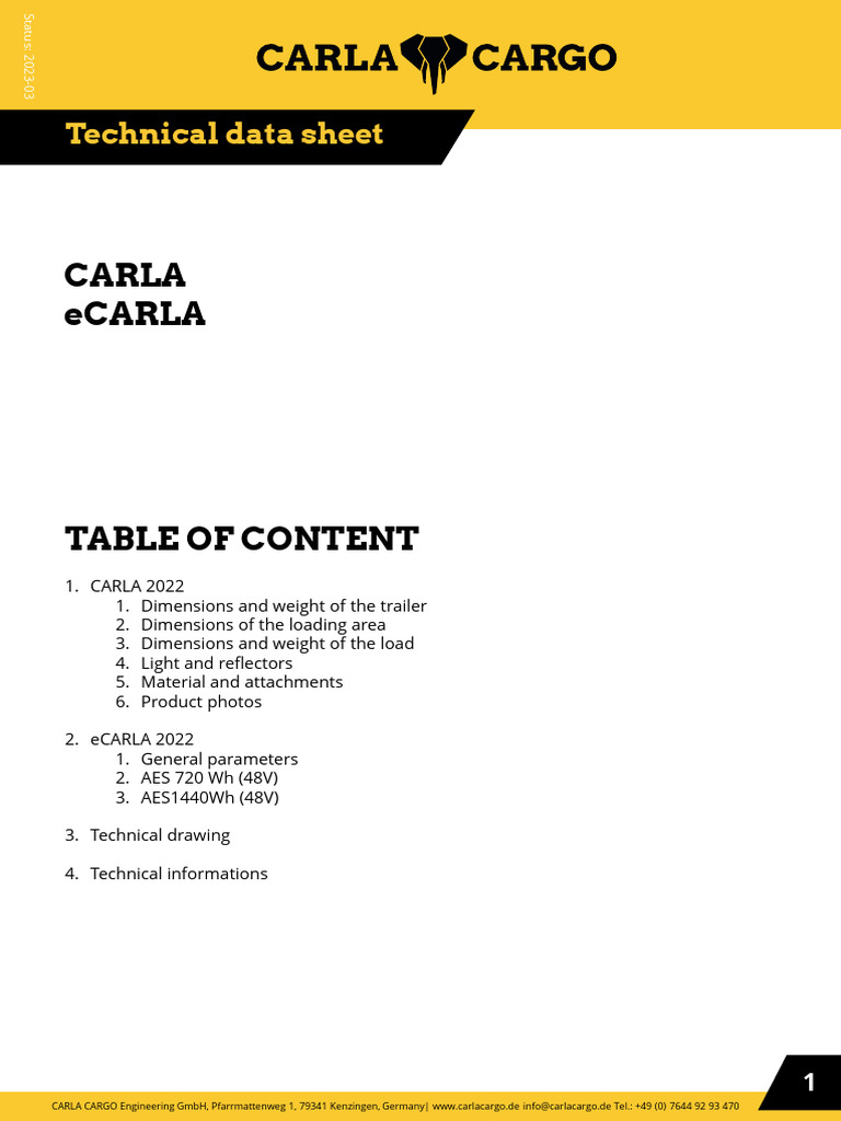 2023-Datasheet Carla Ecarla en | PDF