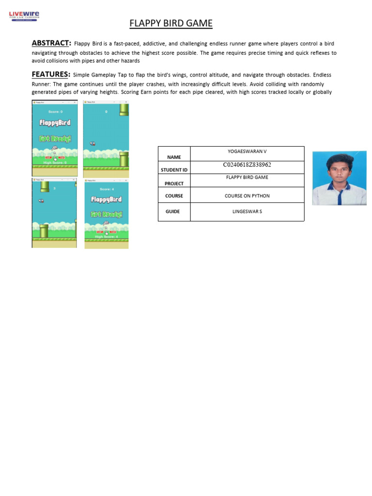 Flappy Bird Game Posture | PDF