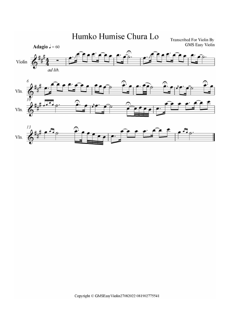 Humko Humise Chura Lo | PDF