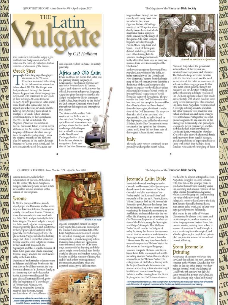 The Latin Vulgate | PDF