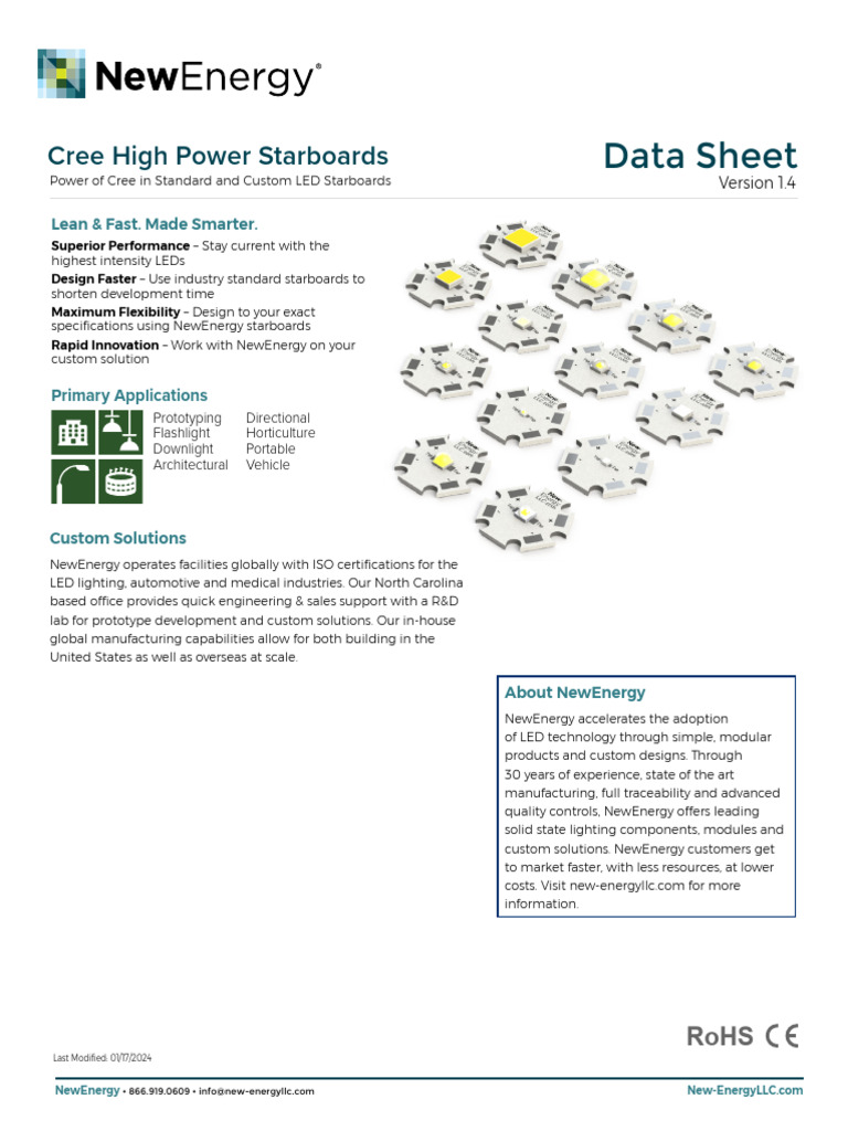 NewEnergy XHP-StarBoard-Modules DataSheet | PDF