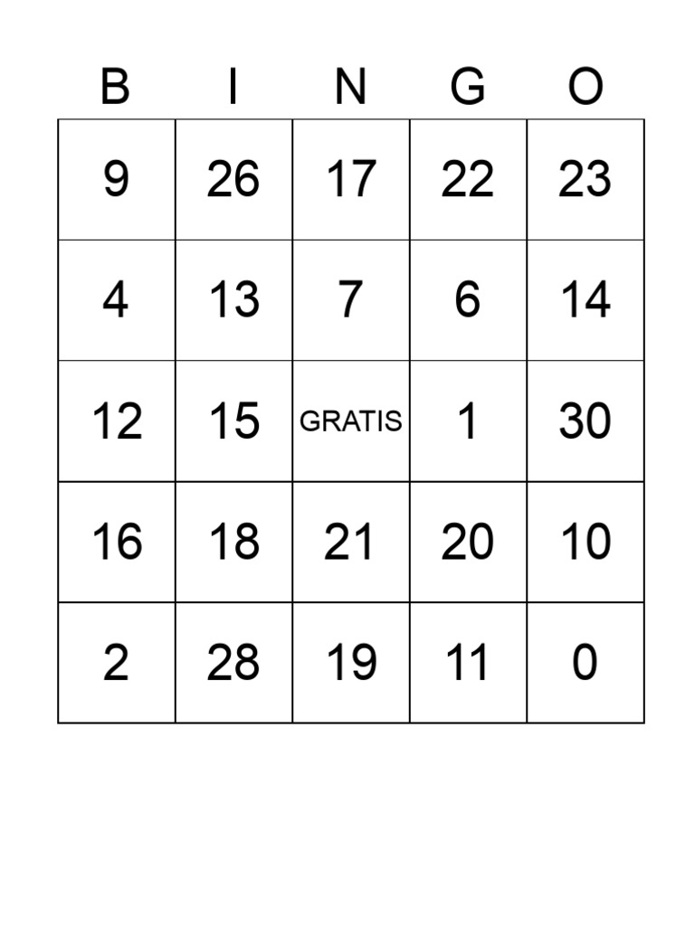 Bingo1 30 | PDF