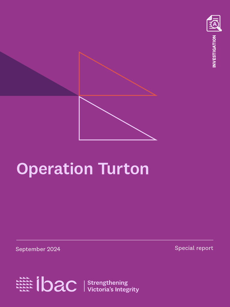 Operation Turton - Ibac Special Report | PDF
