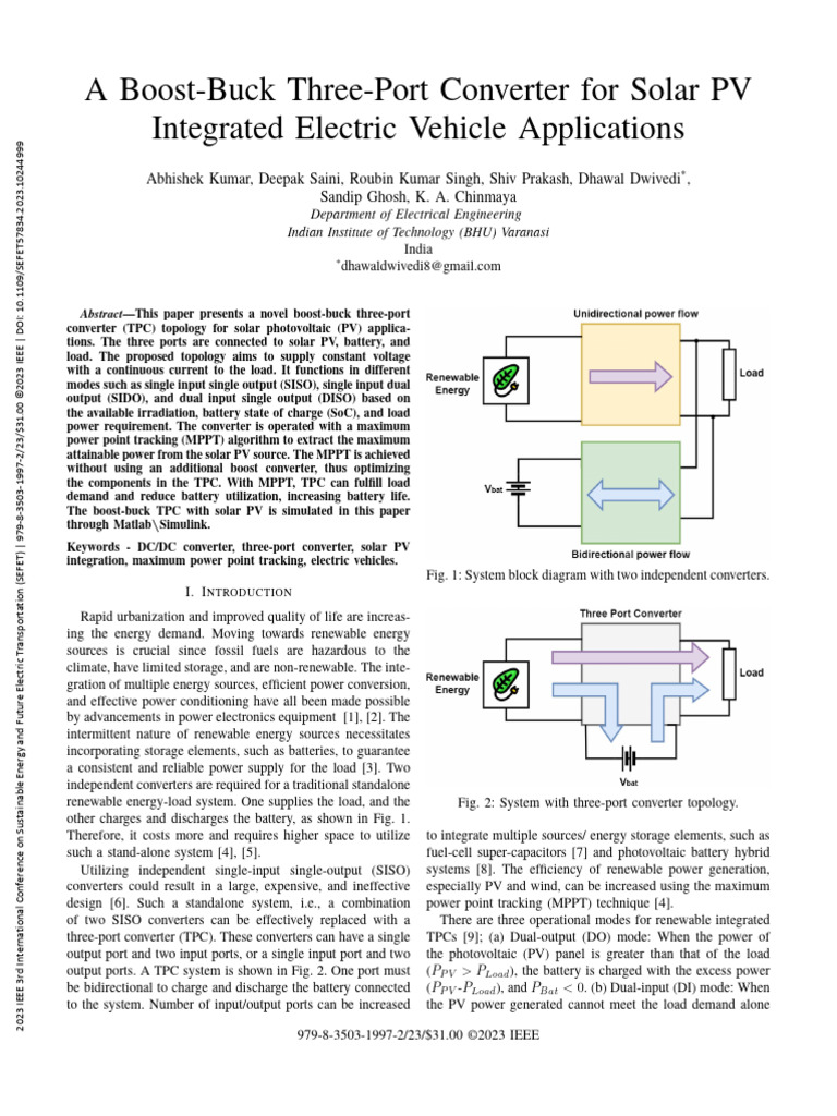 A Boost-Buck Three-Port Converter For Solar PV Integrated Electric ... A Boost-Buck Three-Port Converter For Solar PV Integrated Electric ...