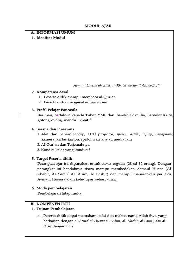Modul Ajar bab 2 klas 7 | PDF