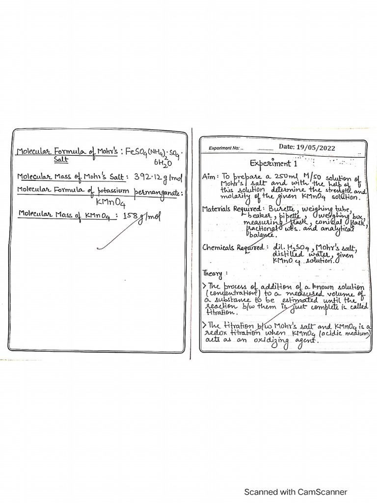 XII - Exp#1-Chem | PDF
