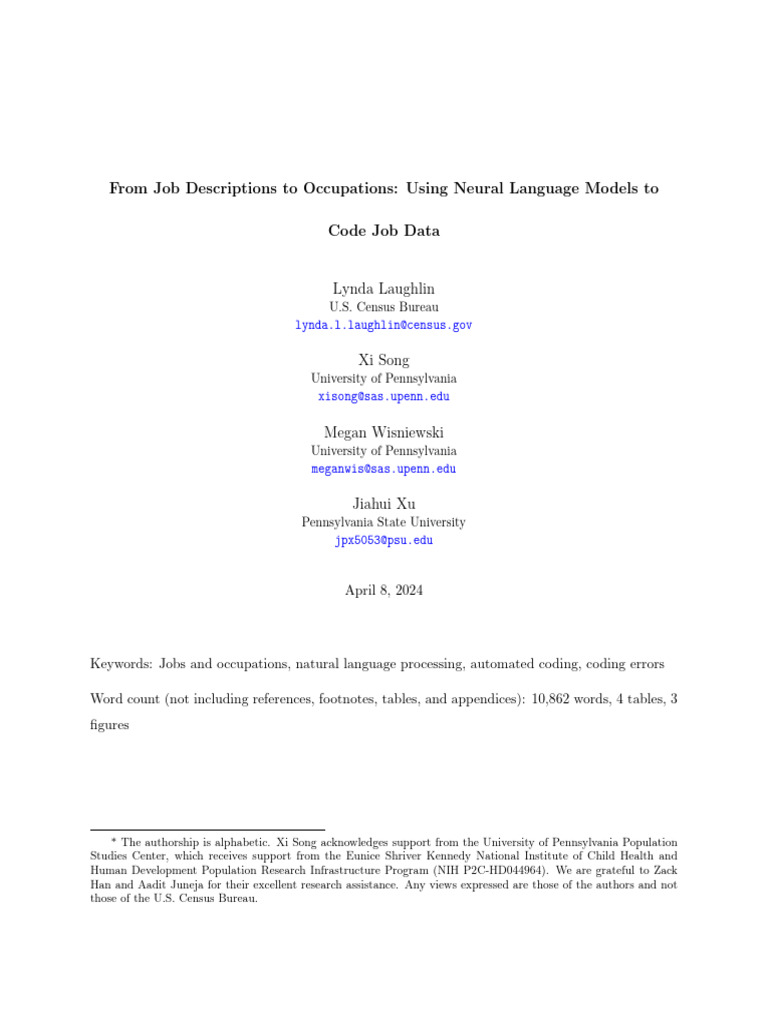 Occupation Autocoding May2024 | PDF