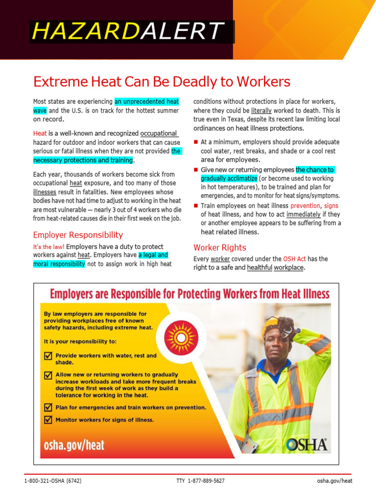 Hazard Alert - Extreme Heat | PDF | Autosuperación