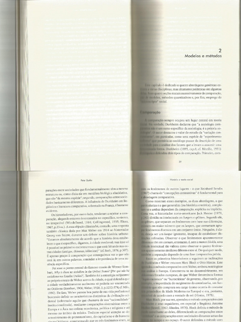 Burke, Peter - Modelos e Metodos | PDF