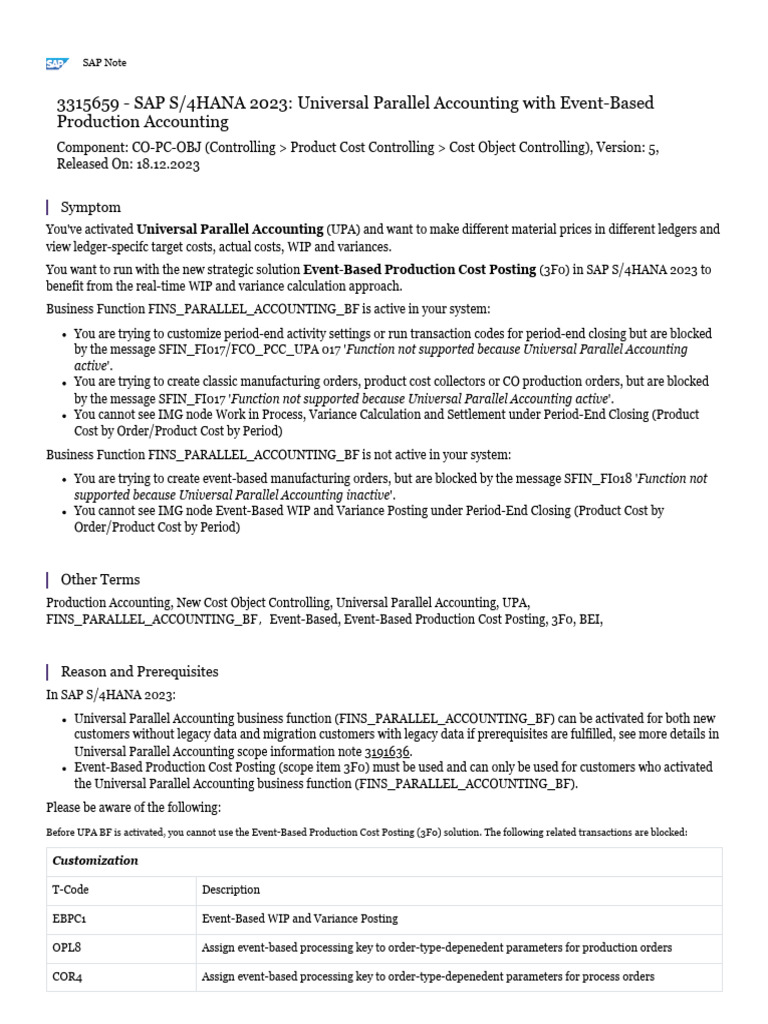 E - 20241004 SAP S4HANA 2023 Universal Parallel Accounting With Event ...