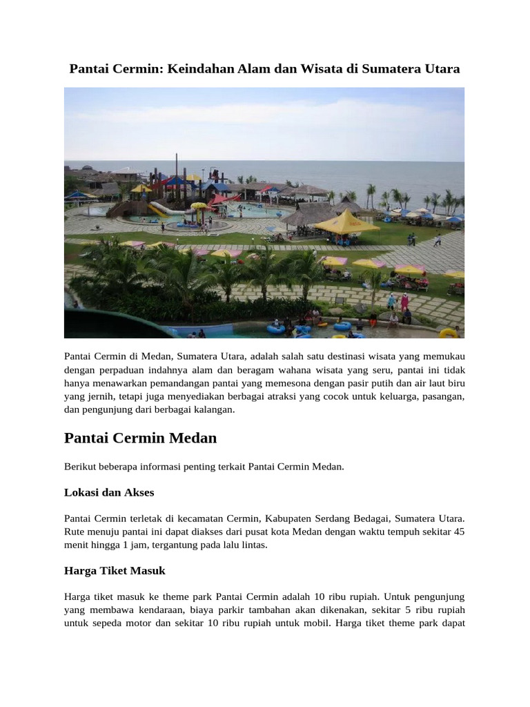 Pantai Cermin | PDF