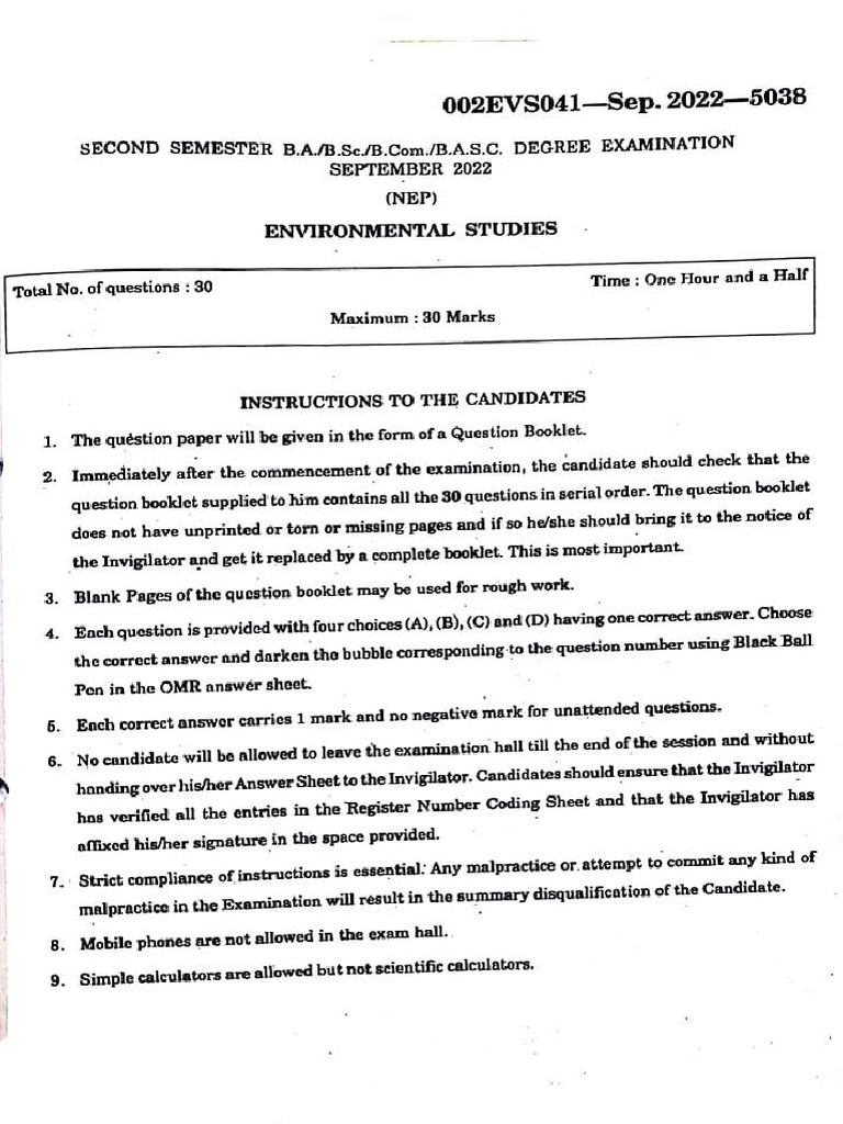 2022 Solved Question Papers | PDF