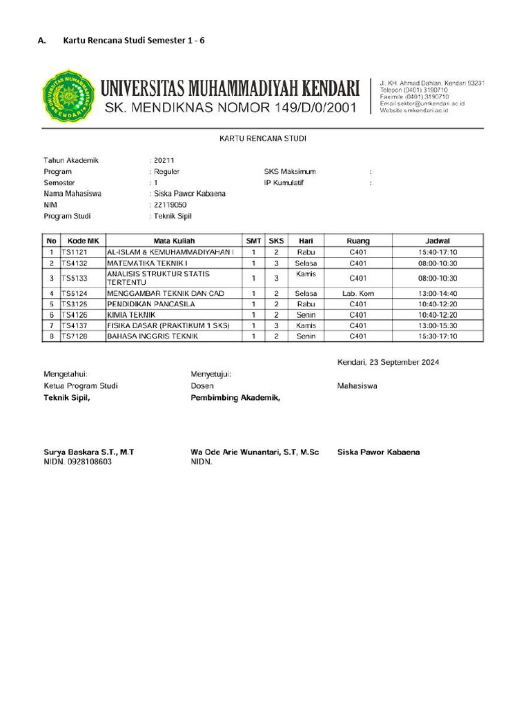 KRS Dan KHS Siska Fix | PDF
