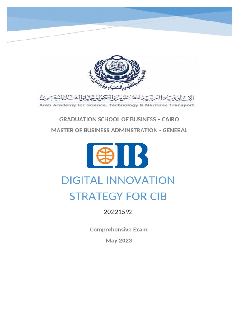 Draft - CIB MBA | PDF