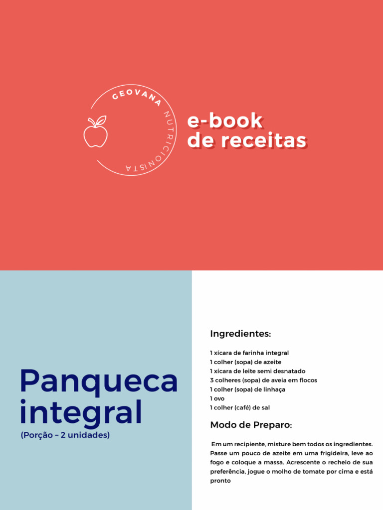 E-Book de Receitas Nutricionista Geovana | PDF