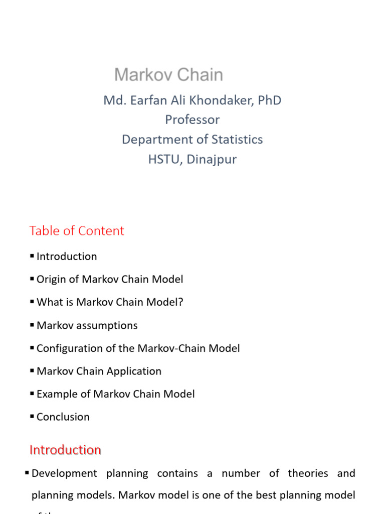 Markov Chain Model 02 | PDF