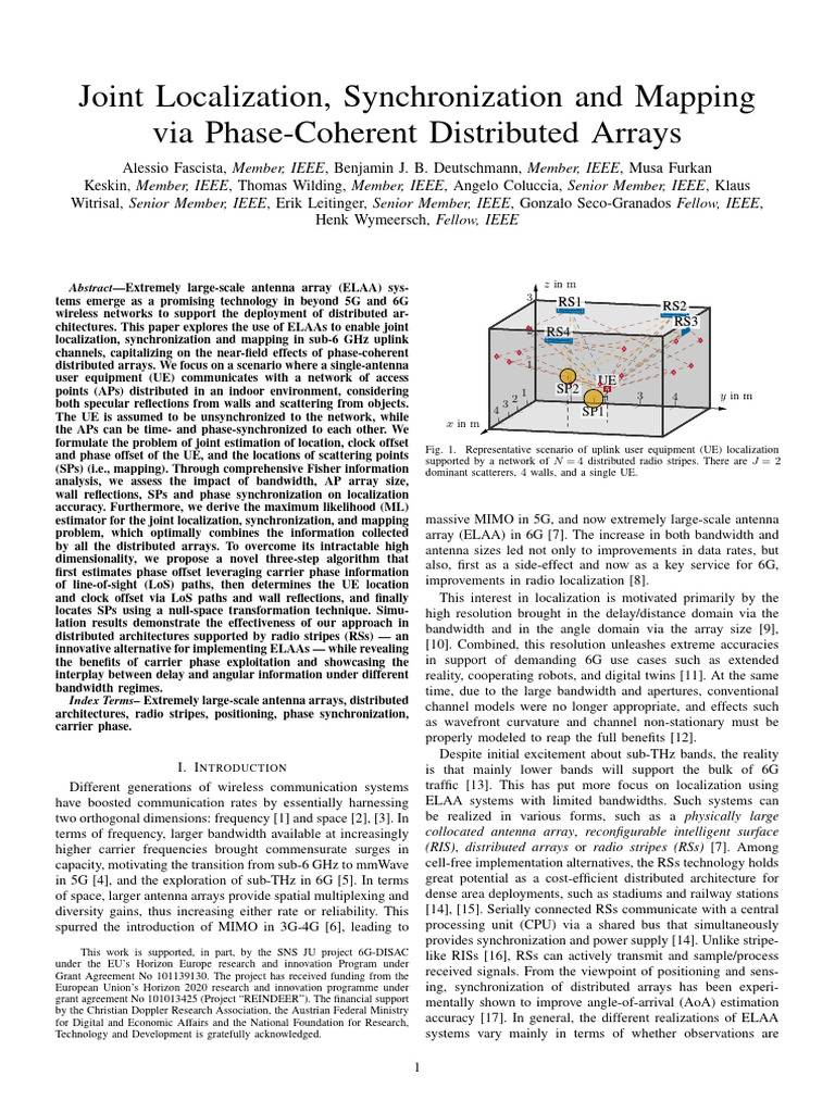 Joint Localization Synchronization And Mapping Via Pdf