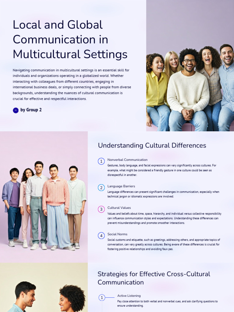 Local and Global Communication in Multicultural Settings (Laurio, Aracena, & Calzado) | PDF ...