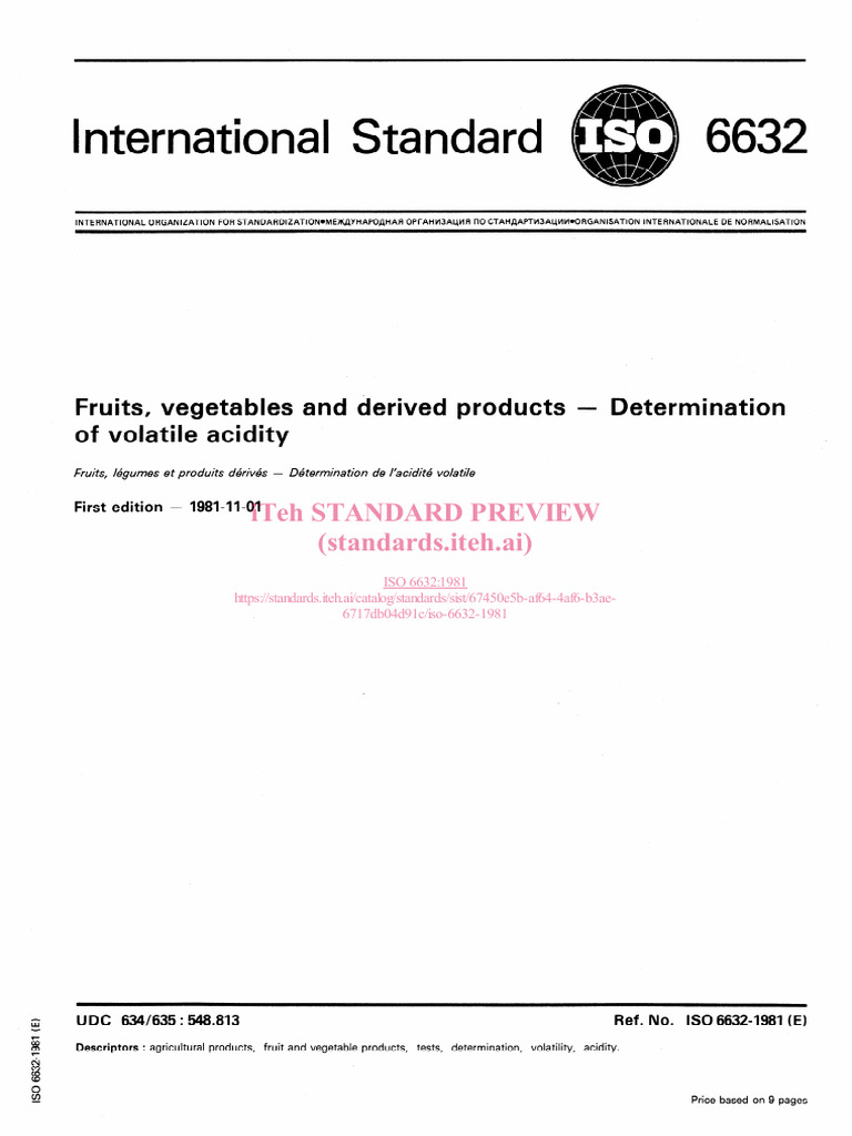 ISO-6632-1981 | PDF