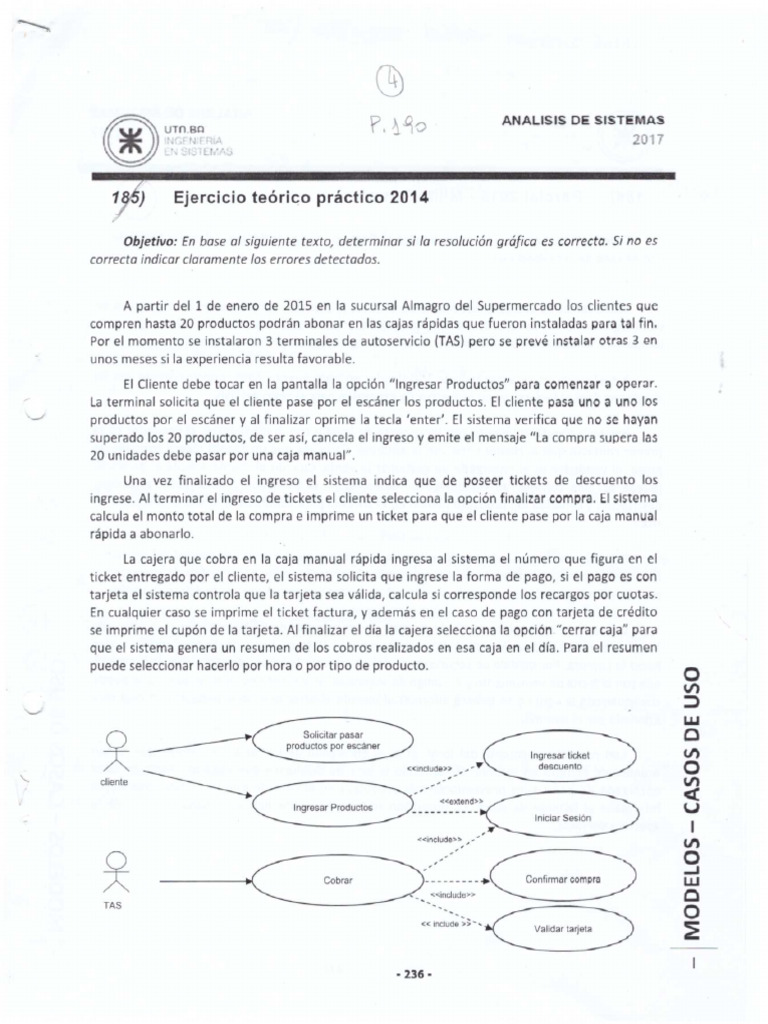 EJ 7 - CU - Ejercicio Teorico Practico 2014 | PDF