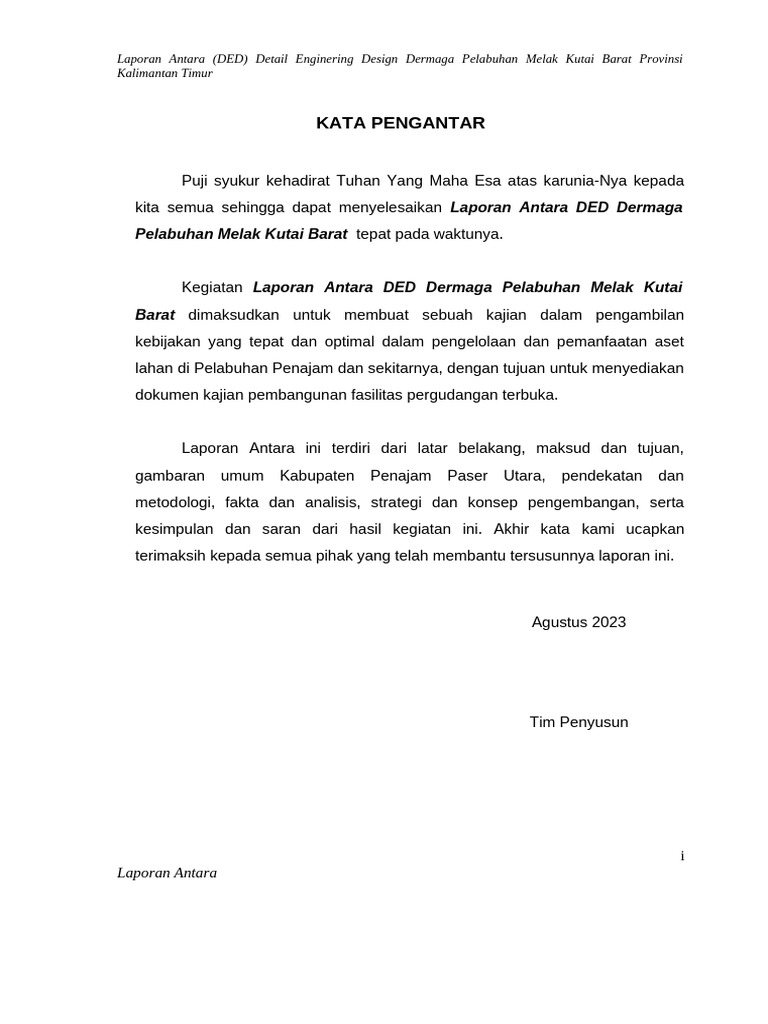Contoh Lap Antara | PDF